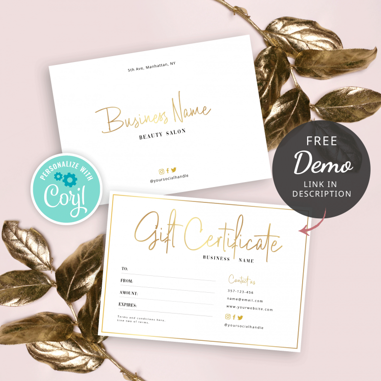 Rewards Card Template - Printable Loyalty Stamp Card - Instant