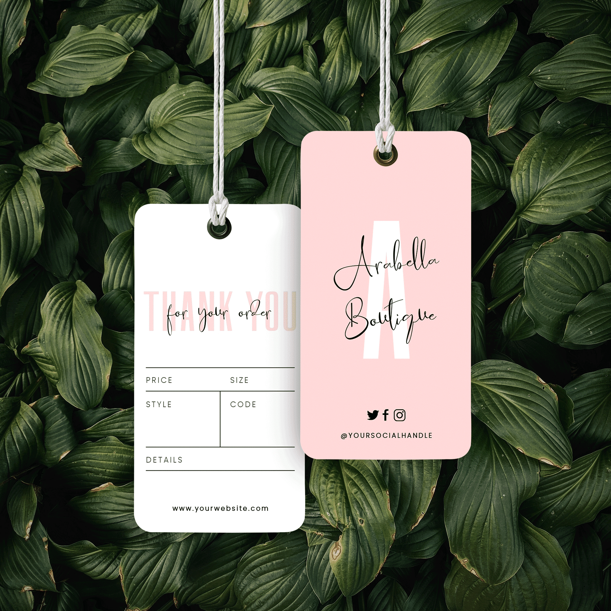 Hang Tag Template Word