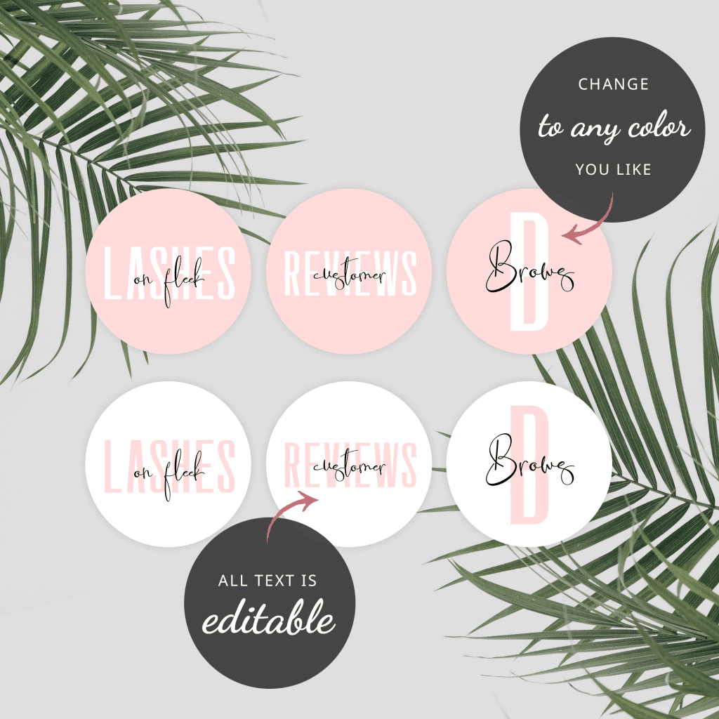 Instagram Highlights Template Custom IG Highlight Cover Template