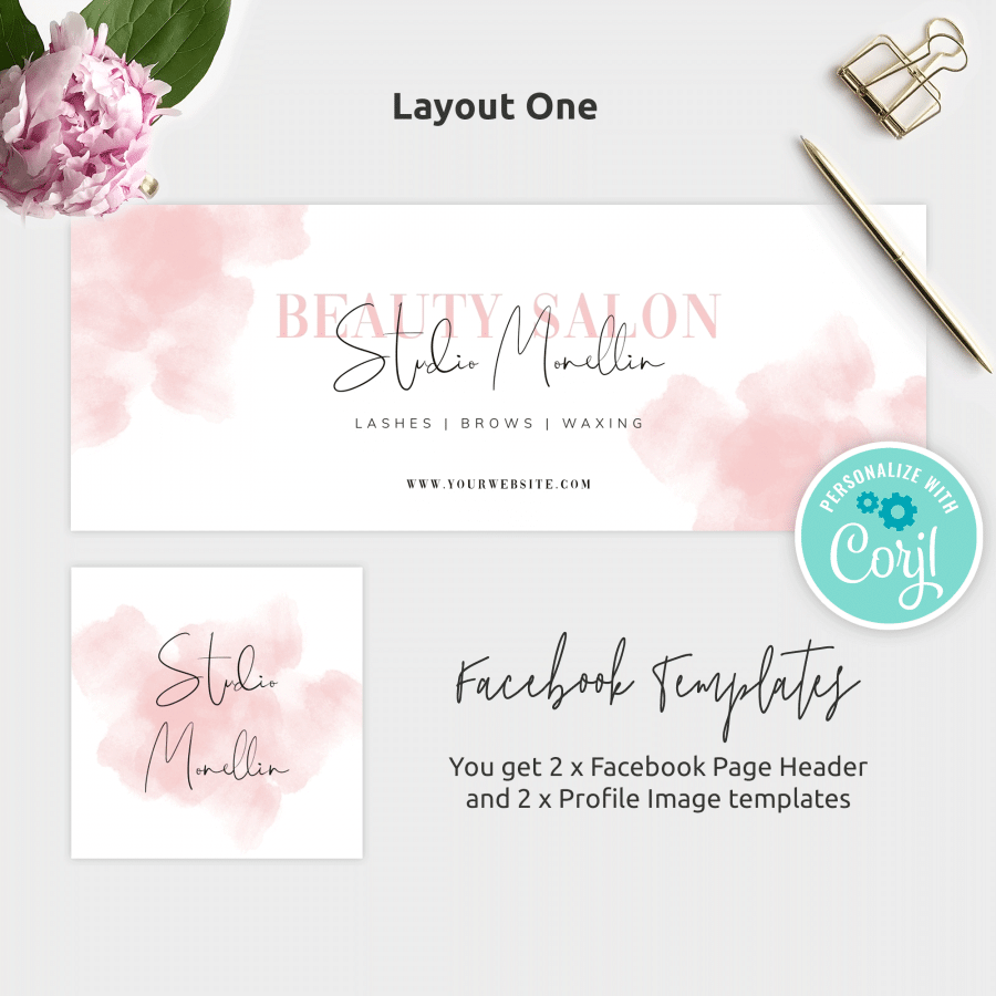 Facebook Branding Kit: FB Cover & Profile Photo Banner Template