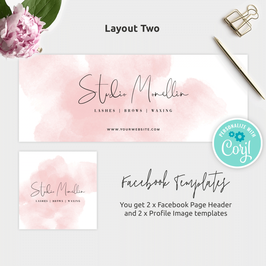 Facebook Branding Kit: FB Cover & Profile Photo Banner Template