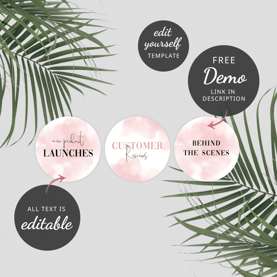 Instagram Highlight Cover Template for IG Story Cover Highlights
