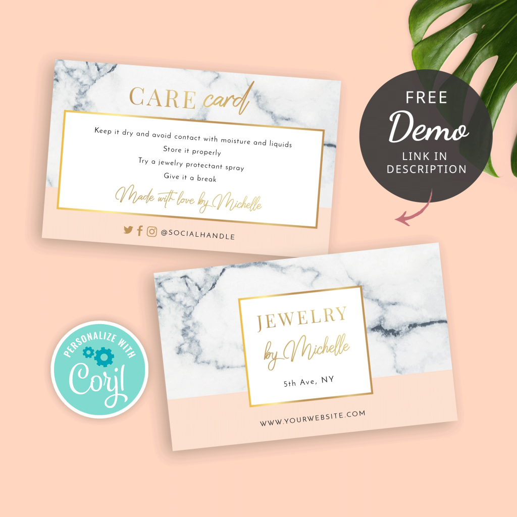 All-Purpose Product Care Cards - Custom Product Care Guides