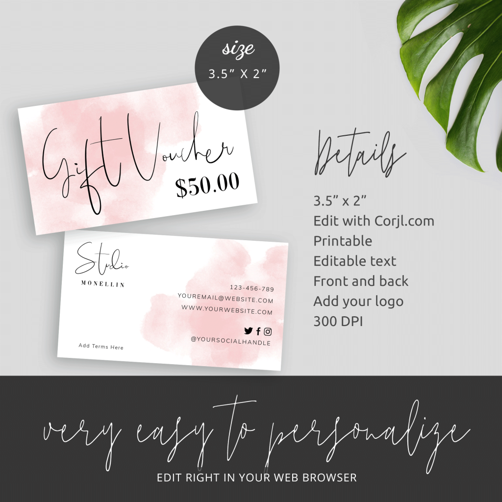 Gift Voucher Design Template: Make Gift Cards for Your Business