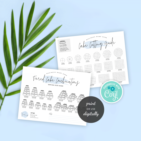 Printable Cake Cutting Guide Template: Cake Portion Slicing Guide