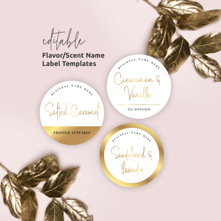 Pump Bottle Label Template: Minimalist DIY Luxury Label Designs