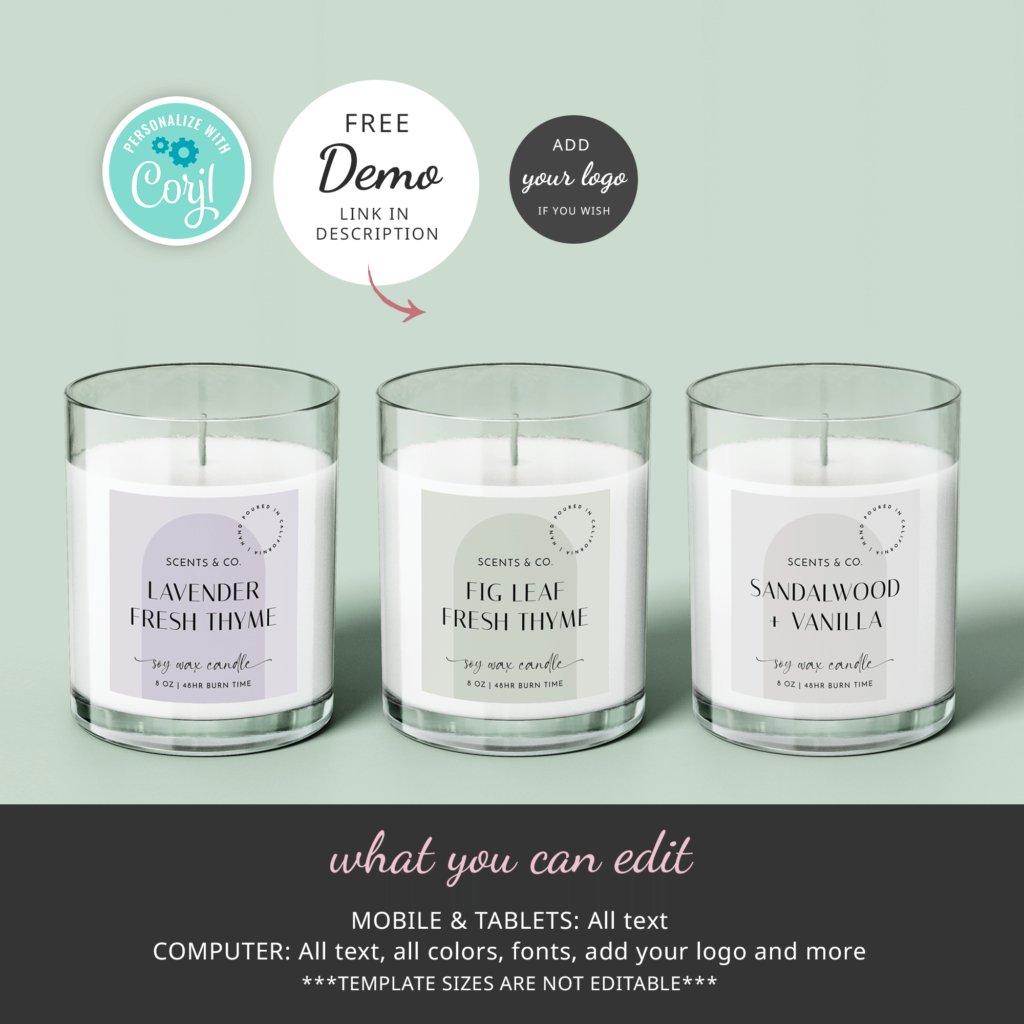Square Product Labels: Modern Packaging Brand Kit Template