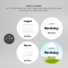 Burn Away Cakes - Cake with Calendar Design Canva Template