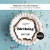 Burn Away Cakes - Cake with Calendar Design Canva Template