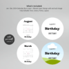 Burn Away Cakes - Cake with Calendar Design Canva Template